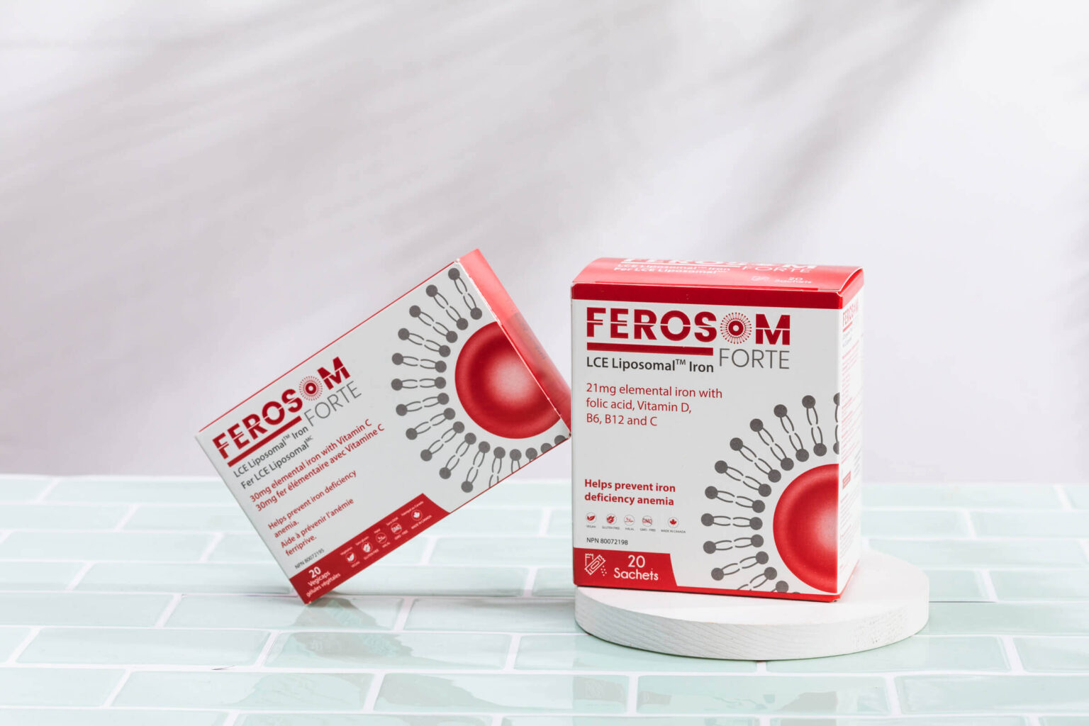 Ferosom Forte - LCE Coated Liposomal Iron - For Iron Deficiency Anemia