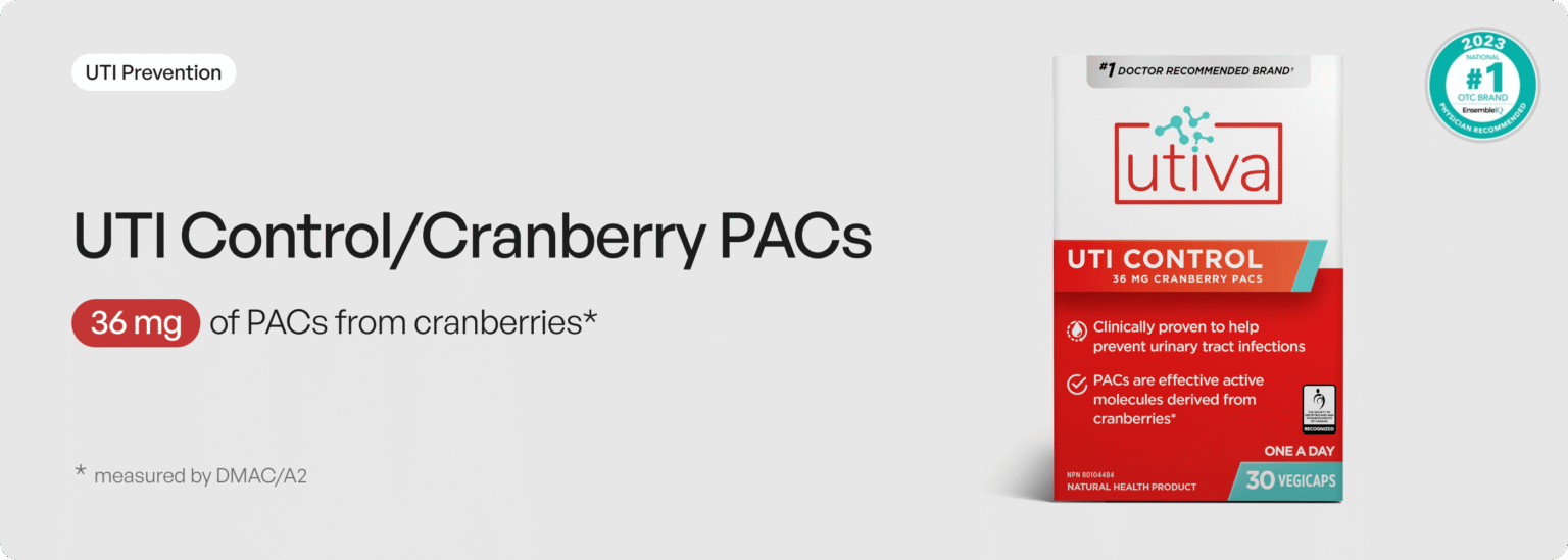 Cranberry PACs / UTI Control - Utiva